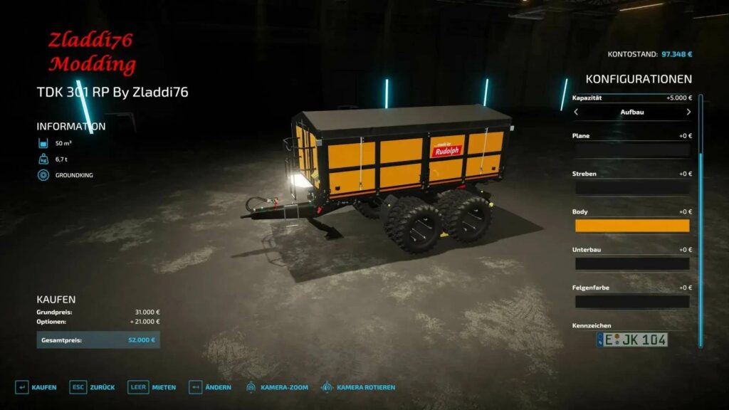 FS22 TDK 301 RP By Zladdi76 v1.0 (2) - Farming simulator 19 / 17 / 15 Mod