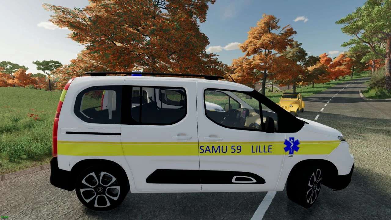 FS22 Citroën Berlingo 2019 SAMU 59 V1.0 (2) - Farming simulator 19 / 17 ...