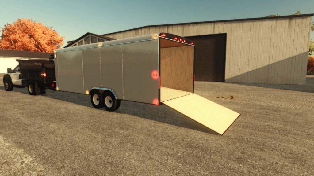 FS22 Enclosed Trailer Release v1.0 (1) - Farming simulator 19 / 17 / 15 Mod