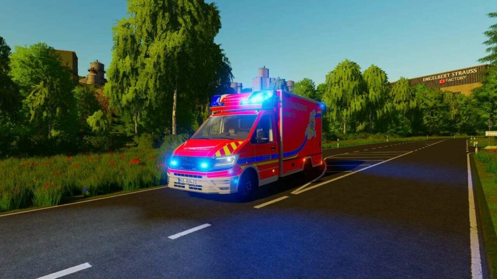 FS22 Fahrtec ambulance v1.0 - FS 22 Vehicles Mod Download