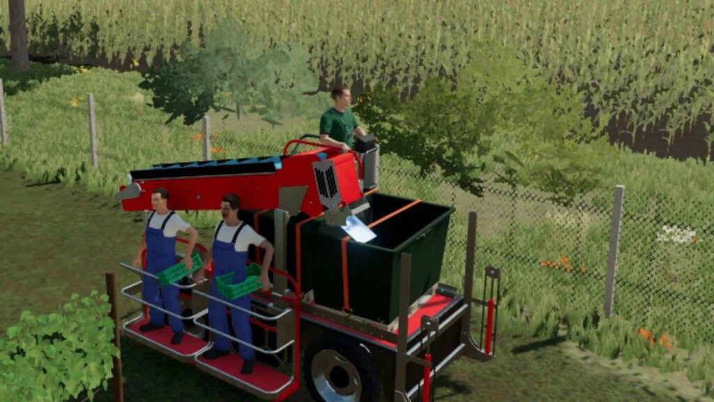 FS22 Grape harvesting brigade v1 (3) - Farming simulator 19 / 17 / 15 Mod
