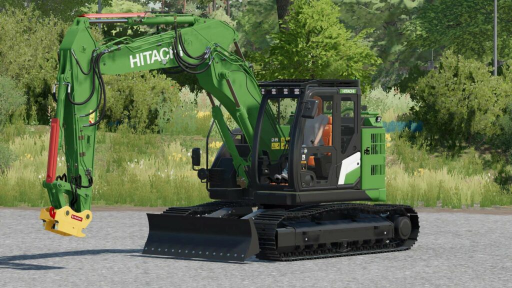 FS22 Hitachi 135 US v1.0 - FS 22 Forklifts / Excavators Mod Download