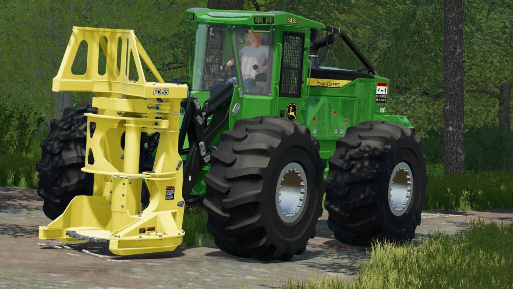 FS22 John Deere 643L-II Feller Buncher v1.0 - FS 22 Tractors Mod Download