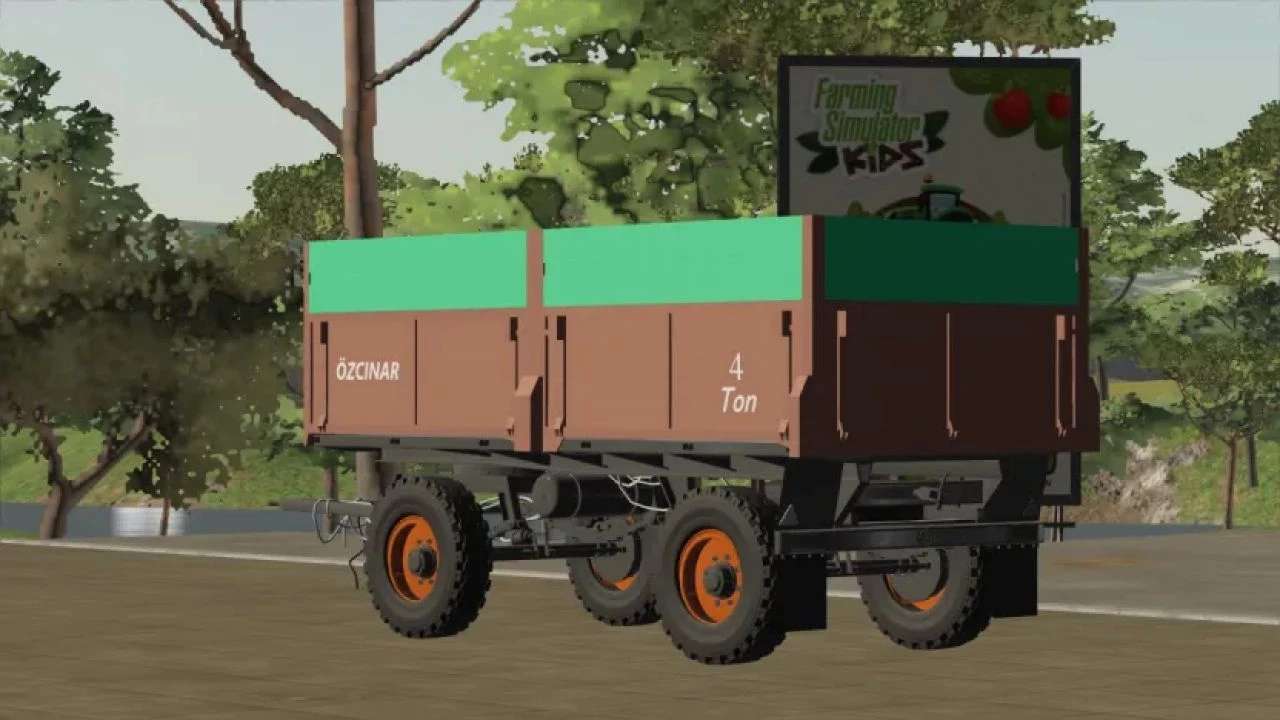 FS22 Ozcınar Agricultural Trailer v1.0 - FS 22 Trailers Mod Download