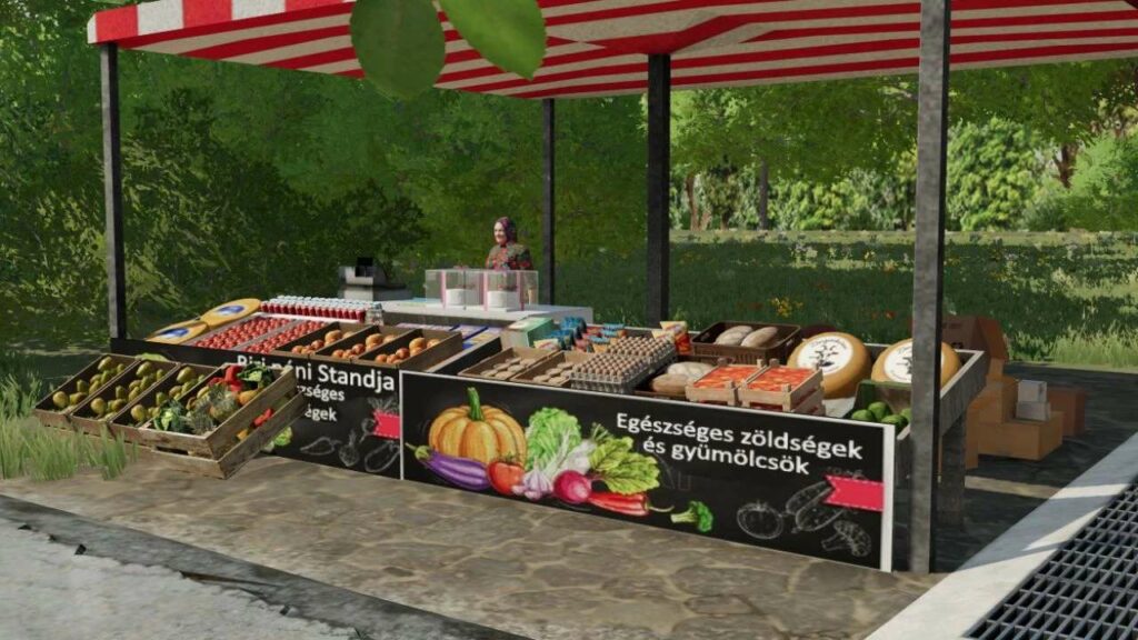 FS22 Placeable Market v1.0 - FS 22 Objects Mod Download
