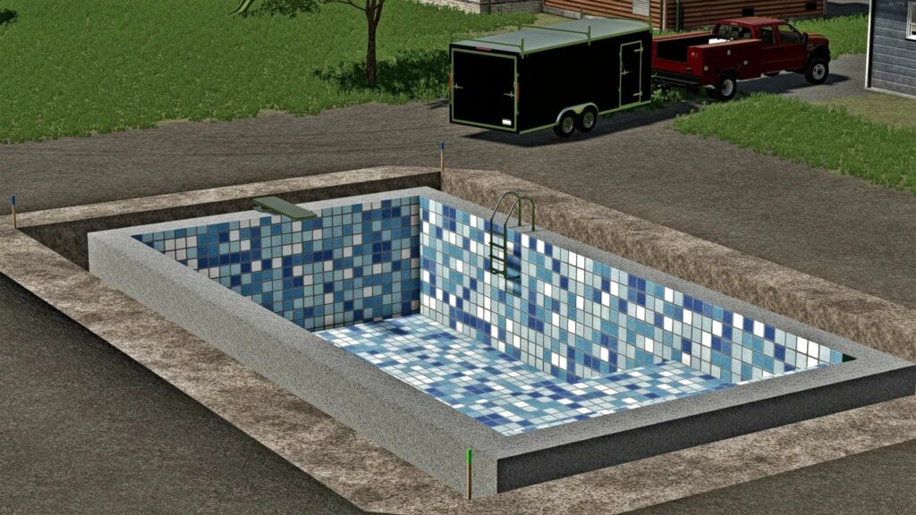 FS22 Tri States Buildable Pool v1 (2) - Farming simulator 19 / 17 / 15 Mod