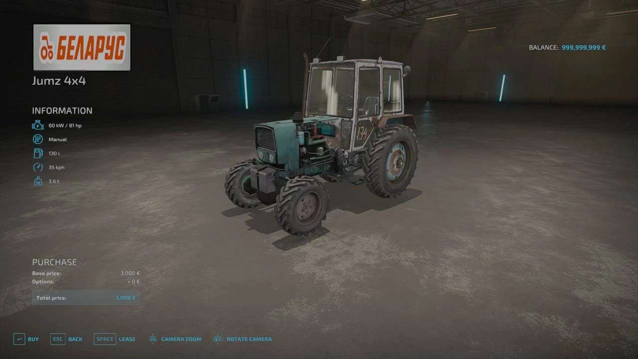 FS22 Umz 4×4 Turbo v1.0 - FS 22 Tractors Mod Download