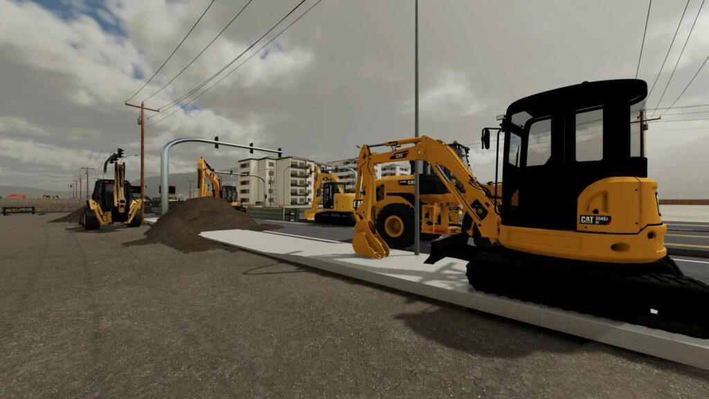 FS2 2FS22 Caterpillar 304E2 v1 (2) - Farming simulator 19 / 17 / 15 Mod
