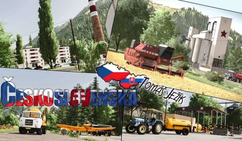 FS22 Československá map v1.0 - Farming simulator 19 / 17 / 15 Mod