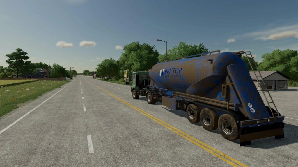 FS22 Cement tanker barrel V2.1 - FS 22 Trailers Mod Download