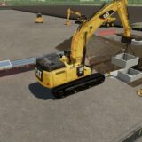 FS22 Caterpillar 352F v1.0 - FS 22 Forklifts / Excavators Mod Download