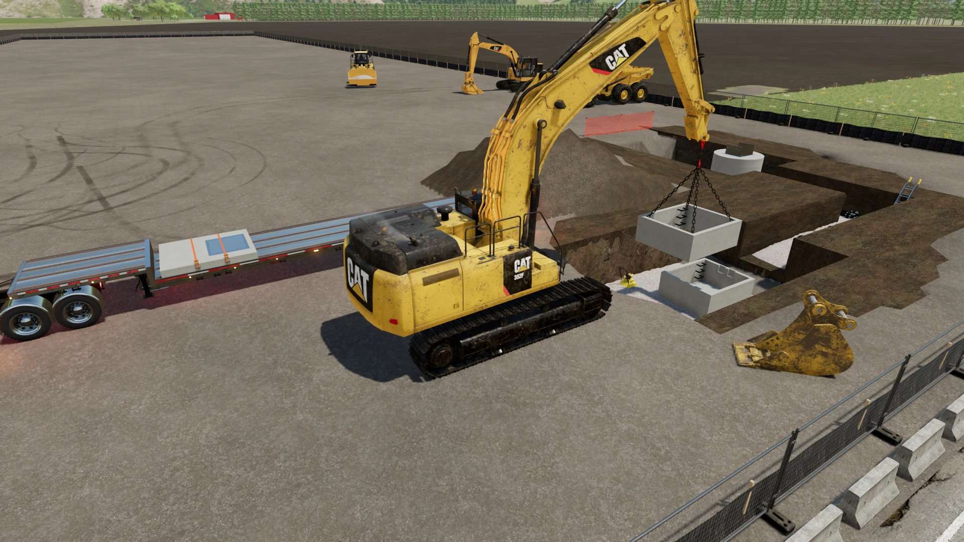 FS22 Caterpillar 352F v1.0 - FS 22 Forklifts / Excavators Mod Download