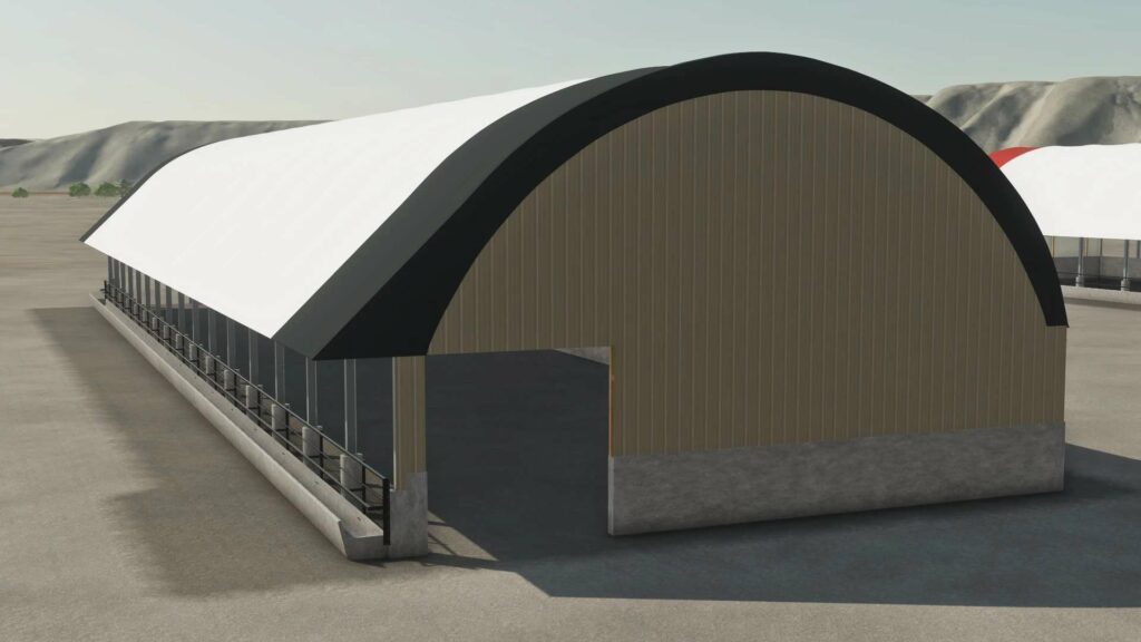 FS22 Hoop Cattle Barn v1.0 - FS 22 Objects Mod Download