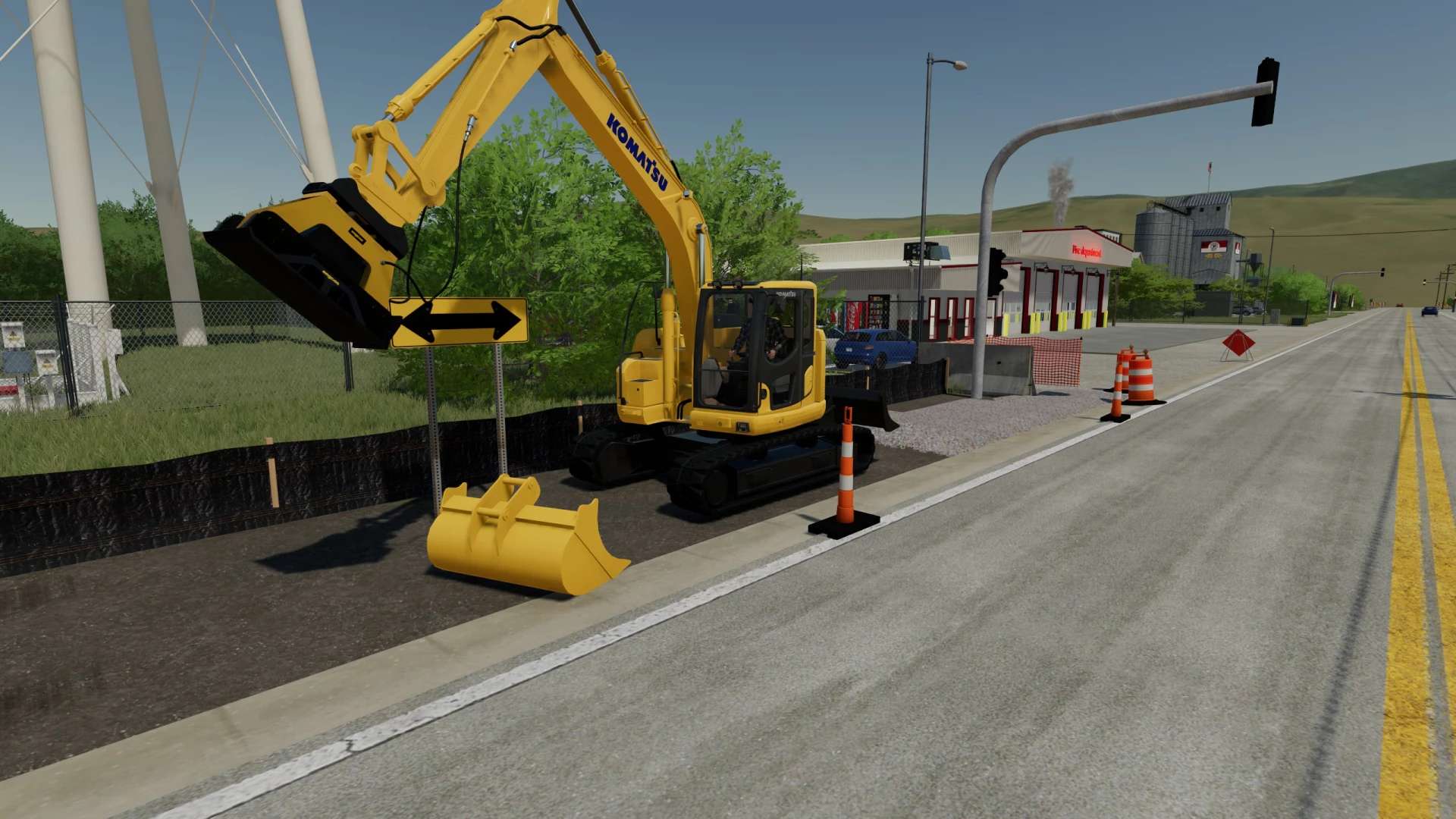FS22 Komatsu PC138USLC-11 v1.0 - FS 22 Forklifts / Excavators Mod Download