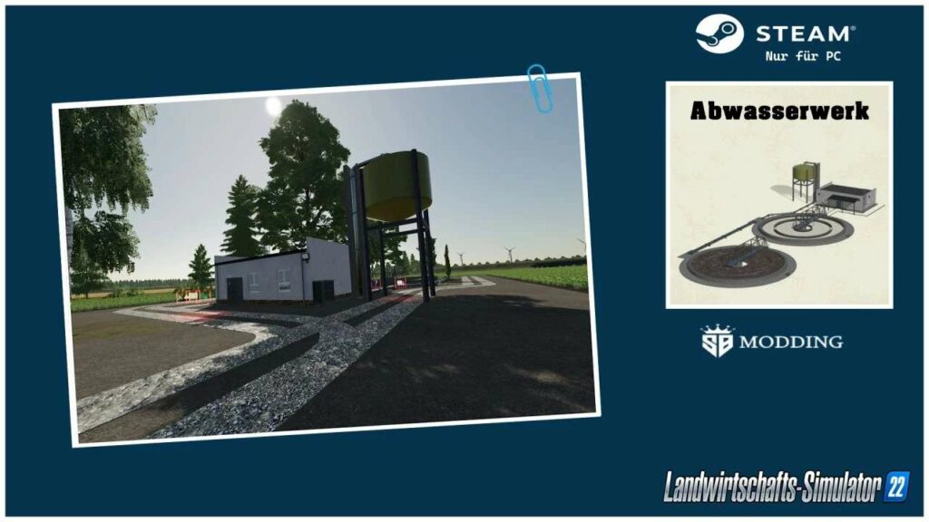 FS22 Sewage works v1.0 - FS 22 Objects Mod Download