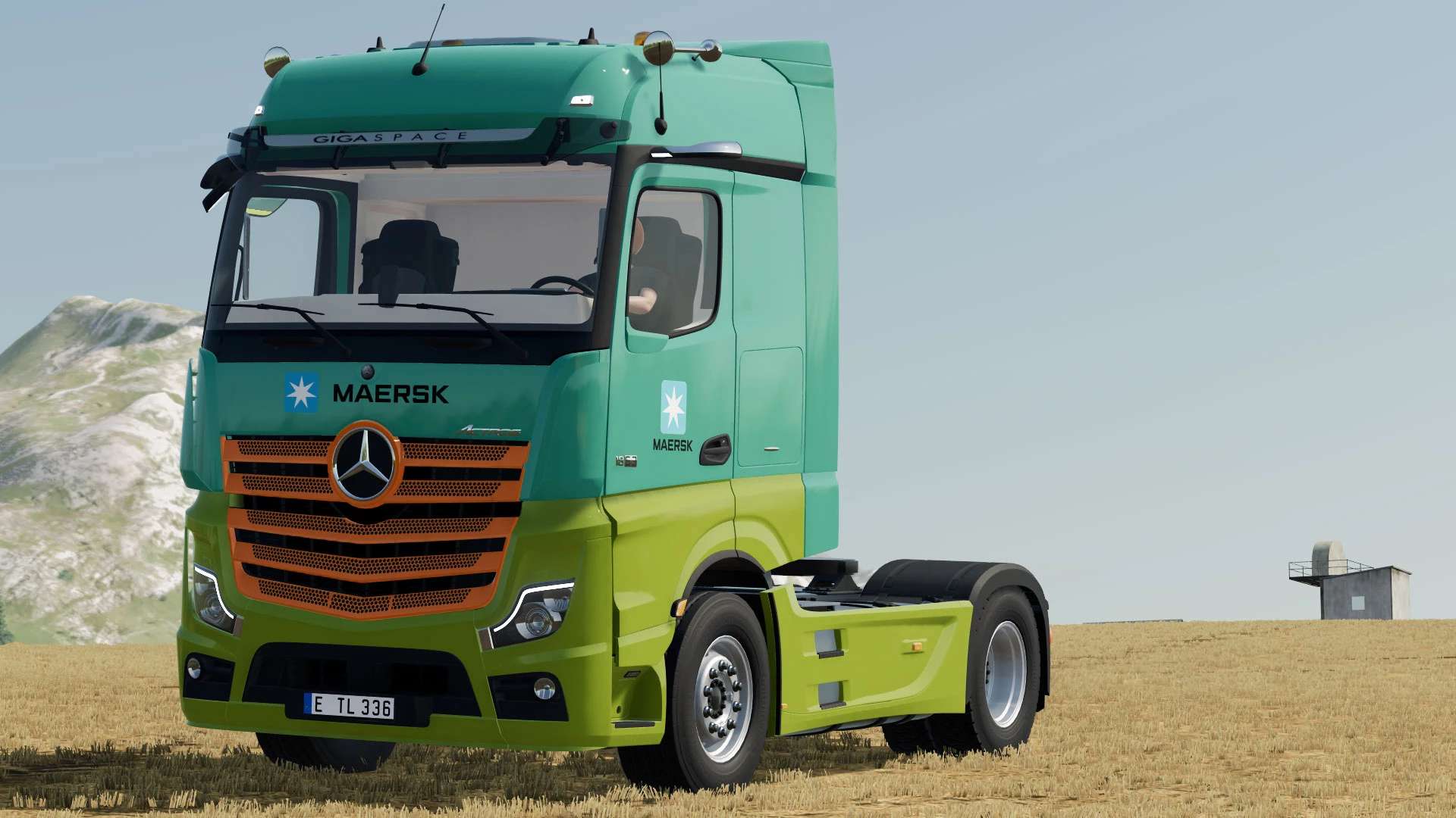 FS22 2020 Mercedes Benz Actros MP5 Maersk Group v1.0 - FS 22 Trucks Mod Download