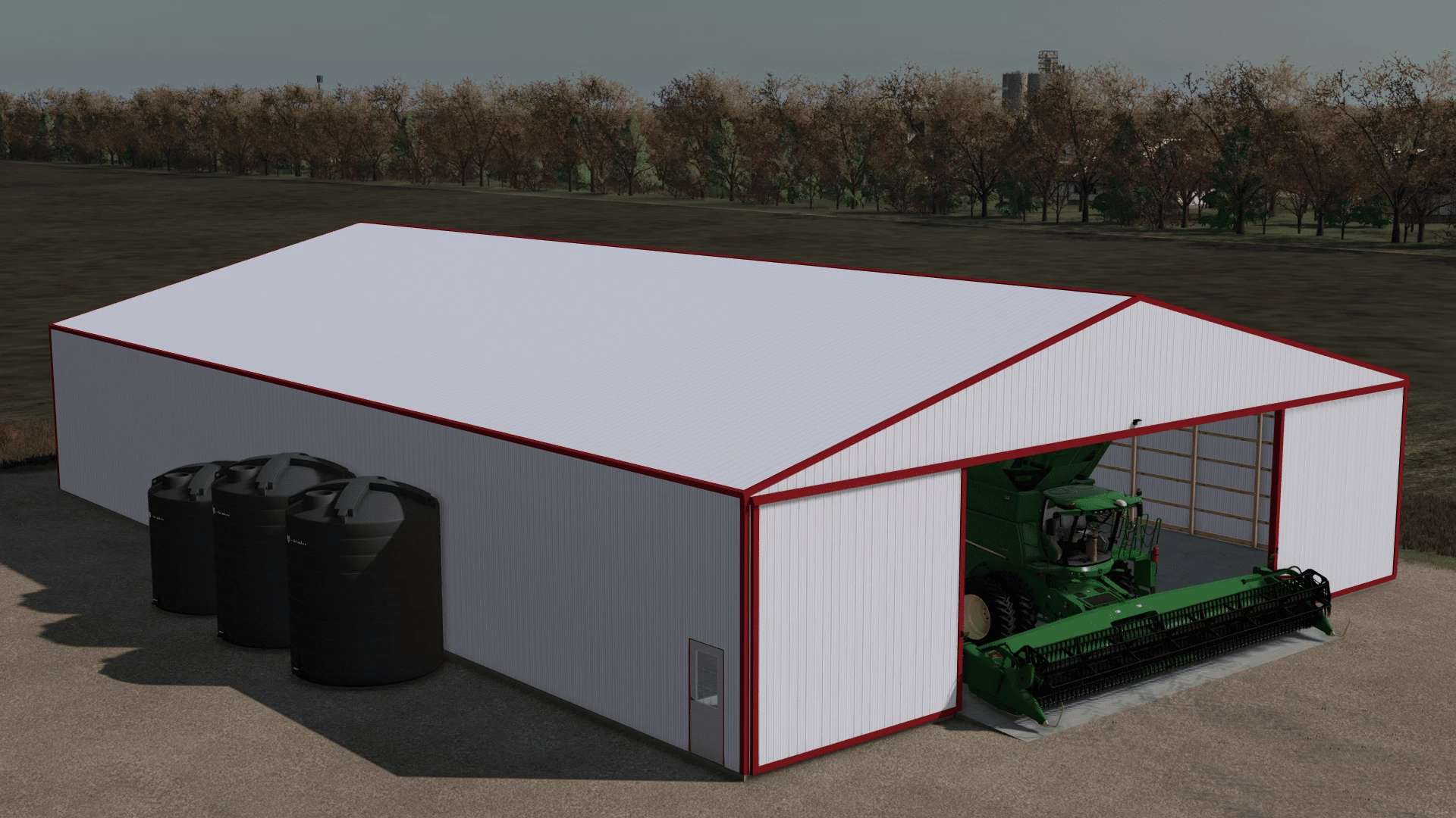 FS22 80×120 Shed v1 (2) - Farming simulator 19 / 17 / 15 Mod