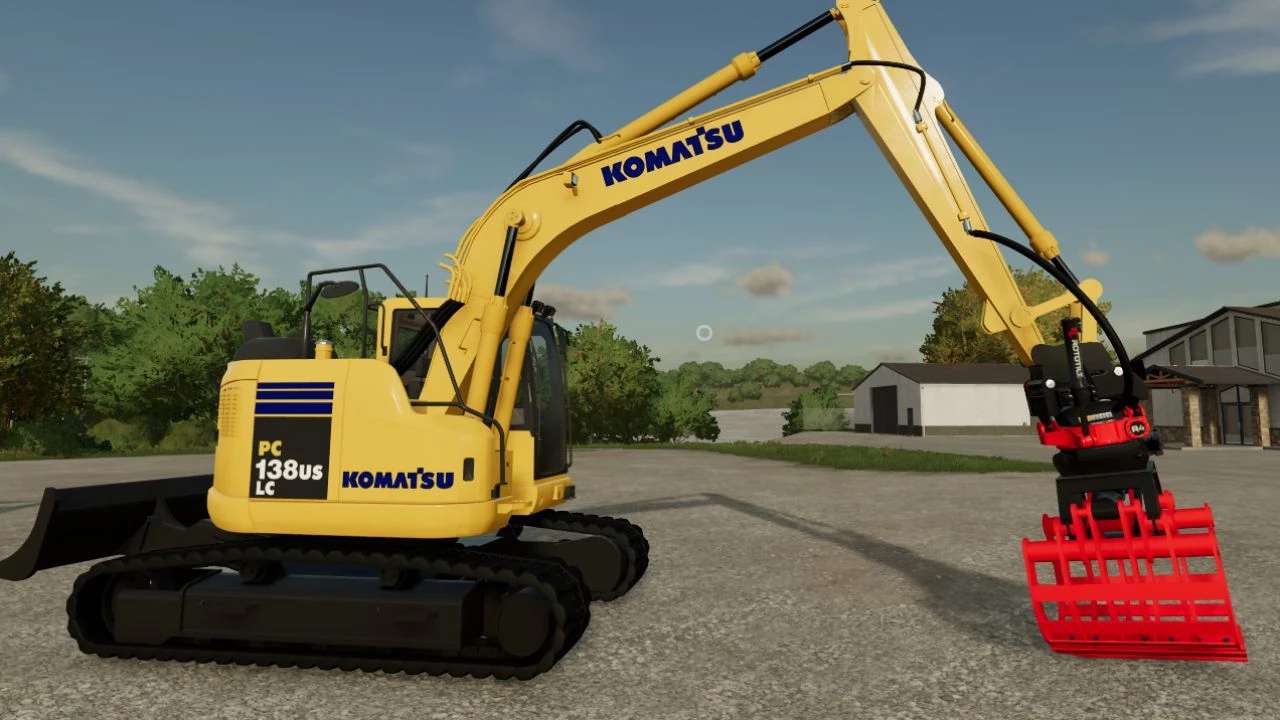 FS22 Komatsu PC138 USLC v1.0 - FS 22 Forklifts / Excavators Mod Download