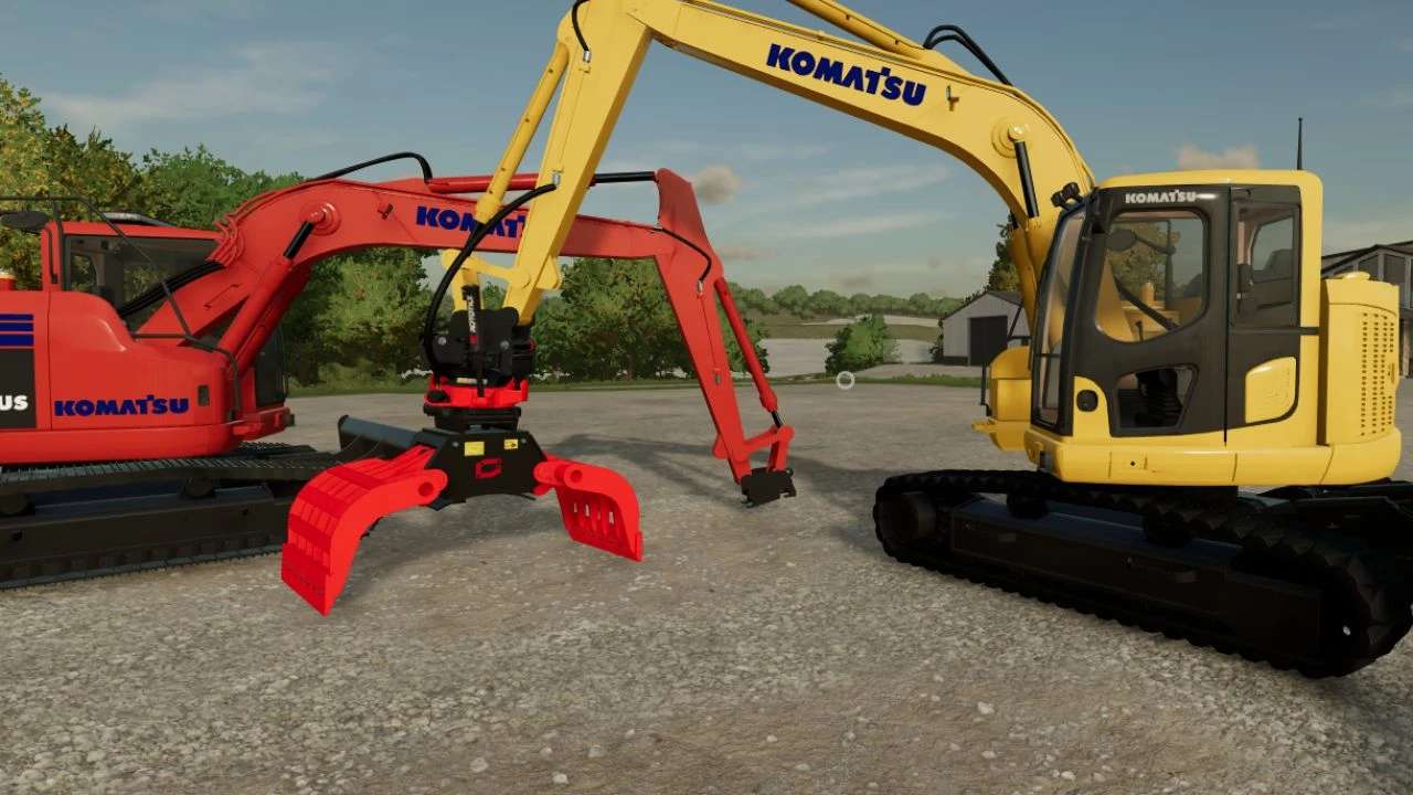 FS22 Komatsu PC138 USLC v1.0 - FS 22 Forklifts / Excavators Mod Download