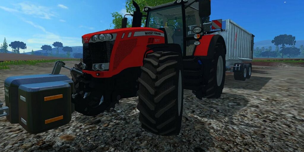 FS15 MASSEY FERGUSON 8737 NEW GOOD RED PERKINS V1.0 - FS 15 Tractors ...