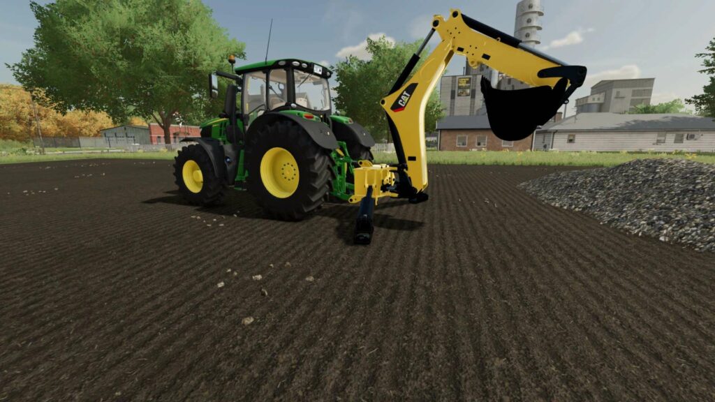 FS22 Backhoe Attachment Tractor and Skid v1.0 - Farming simulator 19 ...