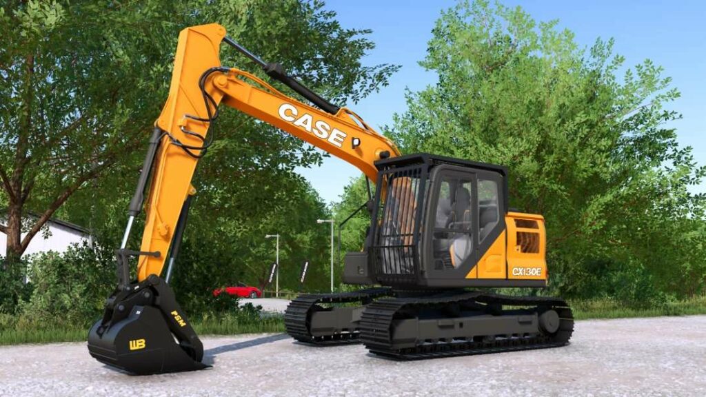 FS22 Case CX130E v1.0 - FS 22 Forklifts / Excavators Mod Download