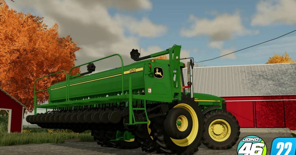 FS22 John Deere 1520, 3 points hitch seeder v1.0 - FS 22 Implements ...