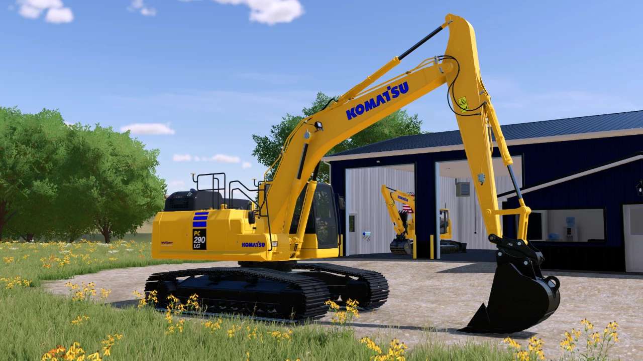 FS22 Komatsu PC290LC-11 v1.0.0.1 - FS 22 Forklifts / Excavators Mod Download