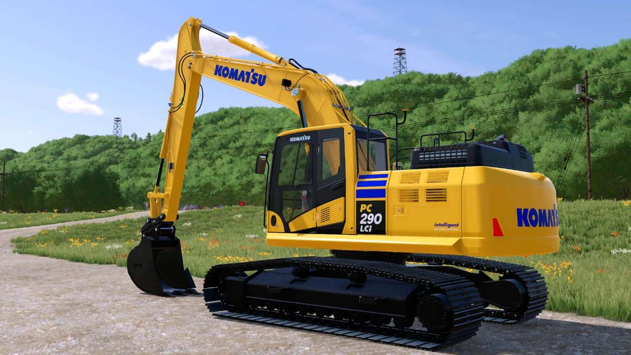 FS22 Komatsu PC290LC-11 v1.0.0.1 - FS 22 Forklifts / Excavators Mod Download