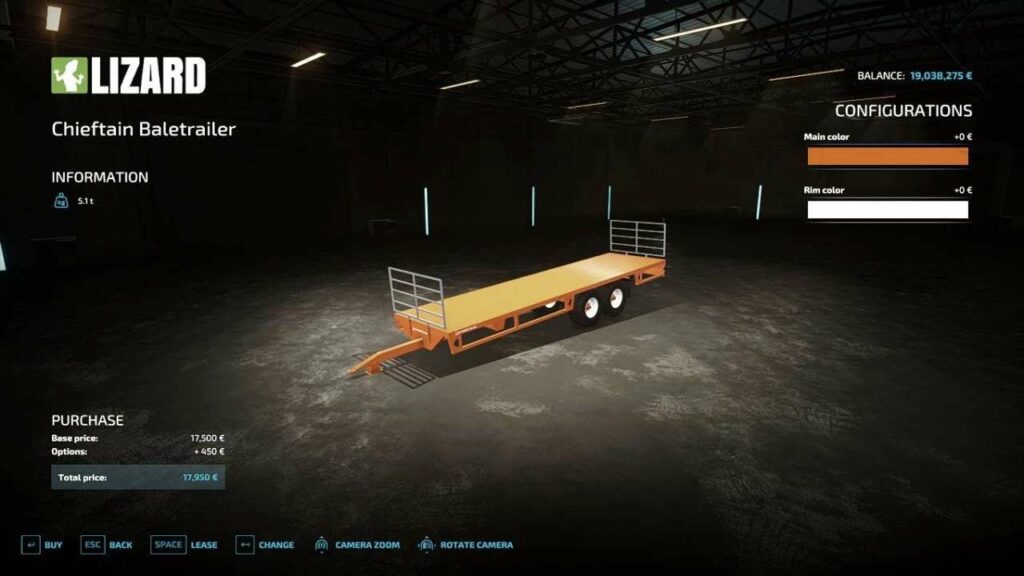 FS22 Chieftain tray v1 (1) - Farming simulator 19 / 17 / 15 Mod