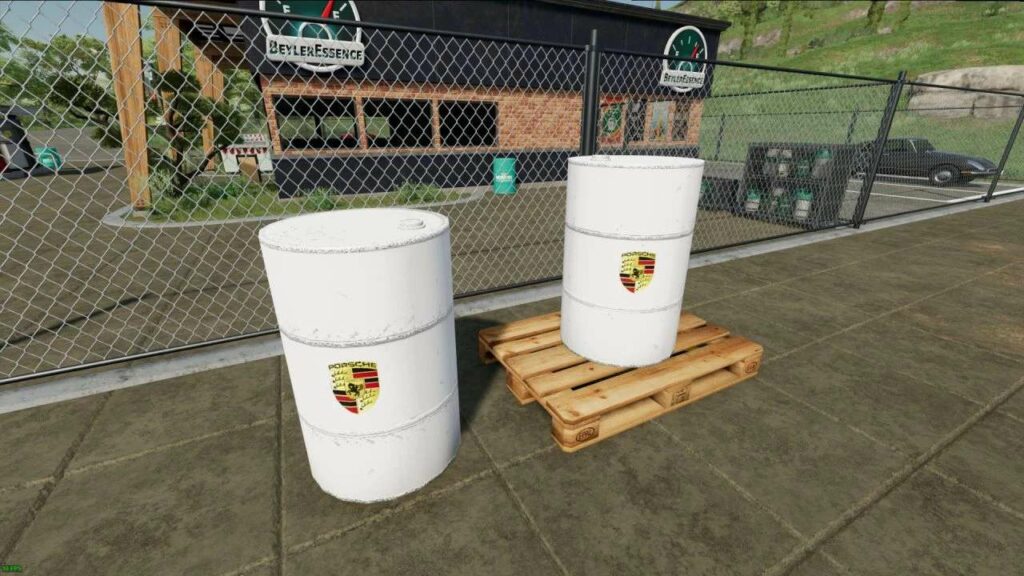 FS22 Decorative barrel (oil) v1.3 - FS 22 Objects Mod Download