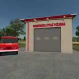 FS22 Fire station v1.0 - FS 22 Objects Mod Download