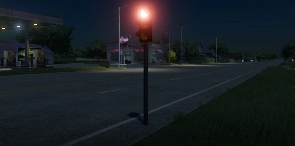FS22 Placeable Traffic Light (Functional) v1 (1) - Farming simulator 19 ...