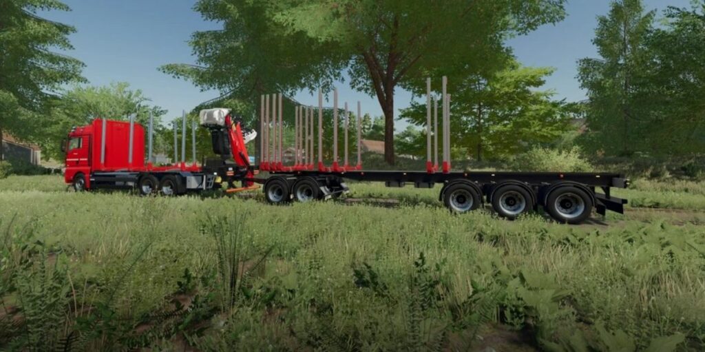 FS22 Shortwood Trailer v1.0 - FS 22 Trailers Mod Download