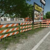 FS22 Traffic Cones And Barricades v1.0 - FS 22 Objects Mod Download