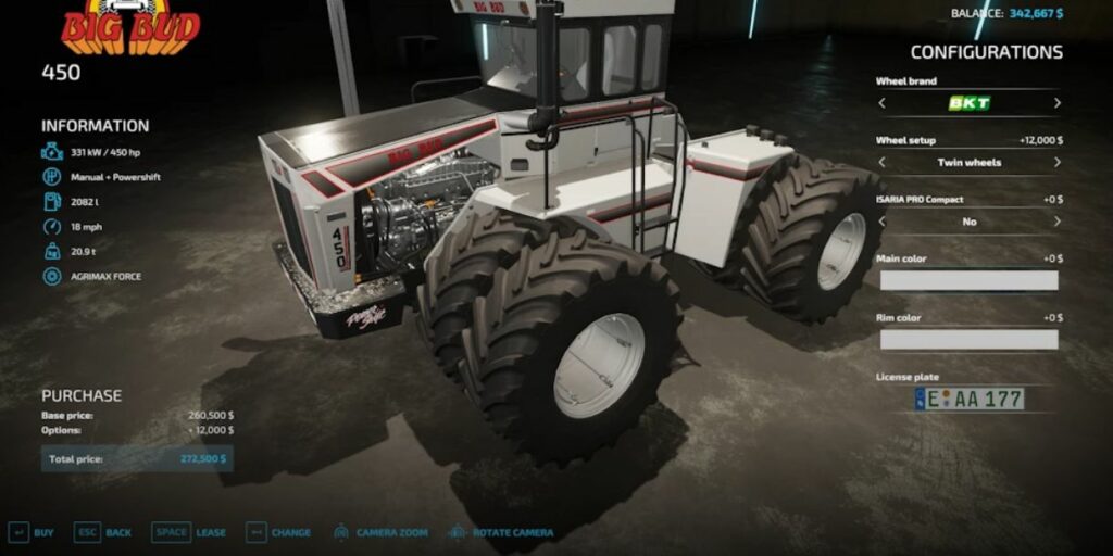 FS22 Big Bud 450 Rust Edition v1 (3) - Farming simulator 19 / 17 / 15 Mod