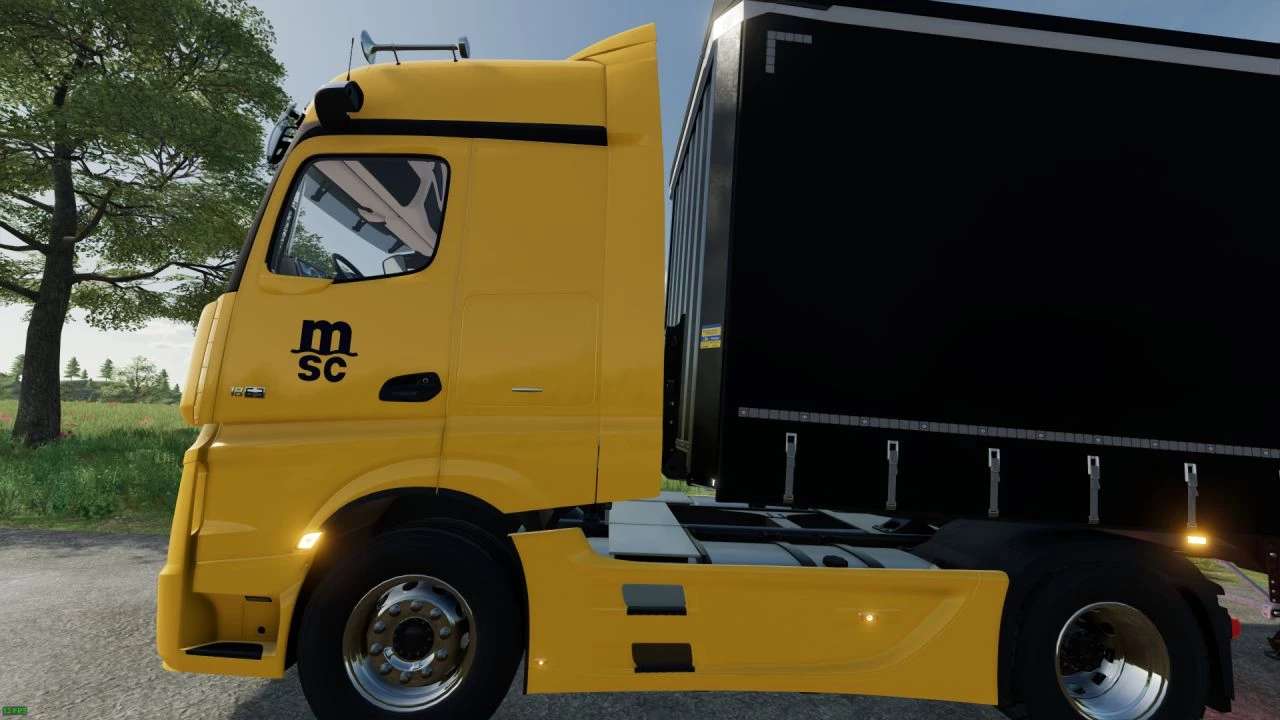 FS22 Mercedes Actros 2022 – MSC Group V1.0 - FS 22 Trucks Mod Download