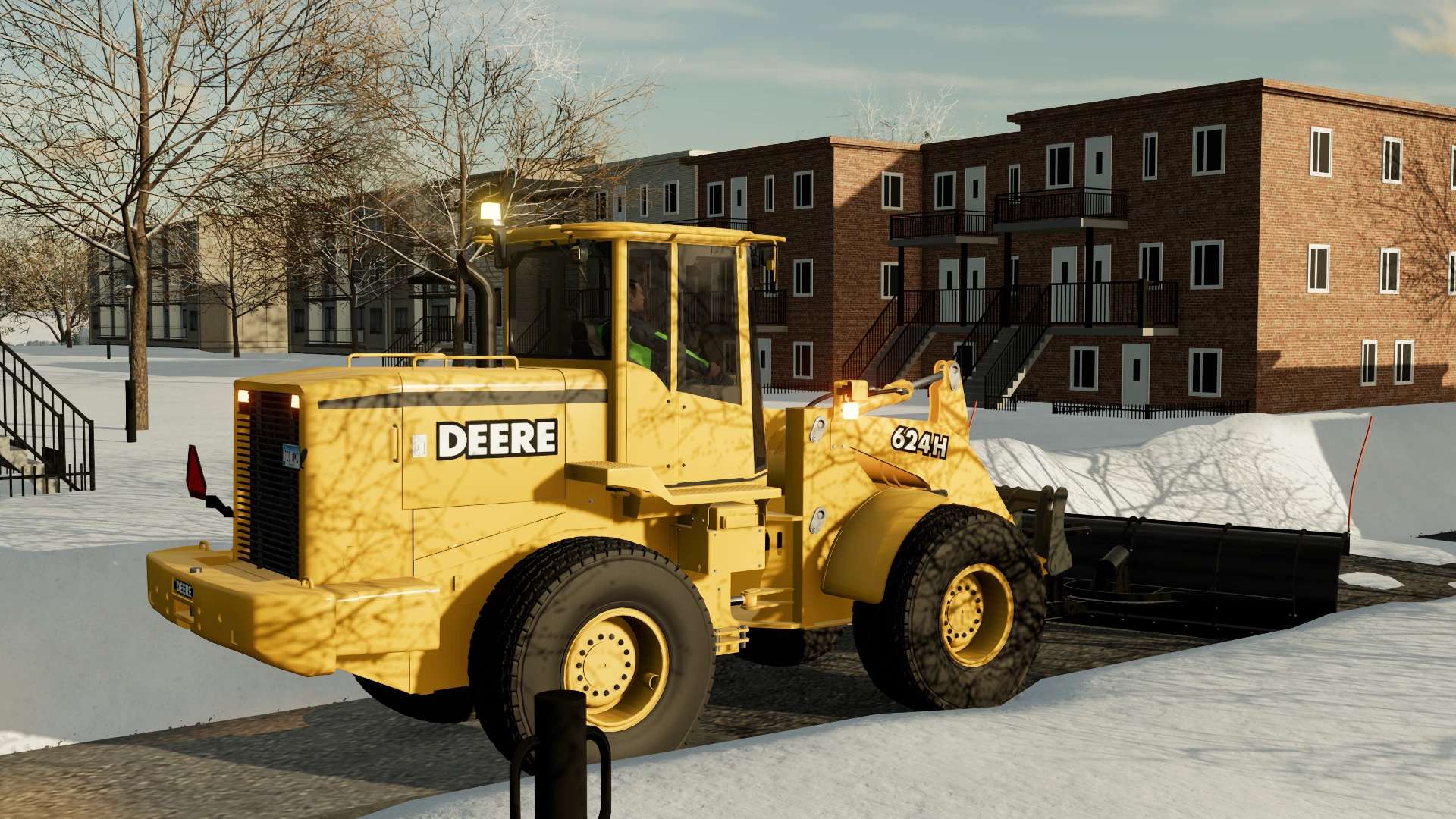 FS22 AJ Deere Wheel Loader Pack v1.0 - FS 22 Forklifts / Excavators Mod Download