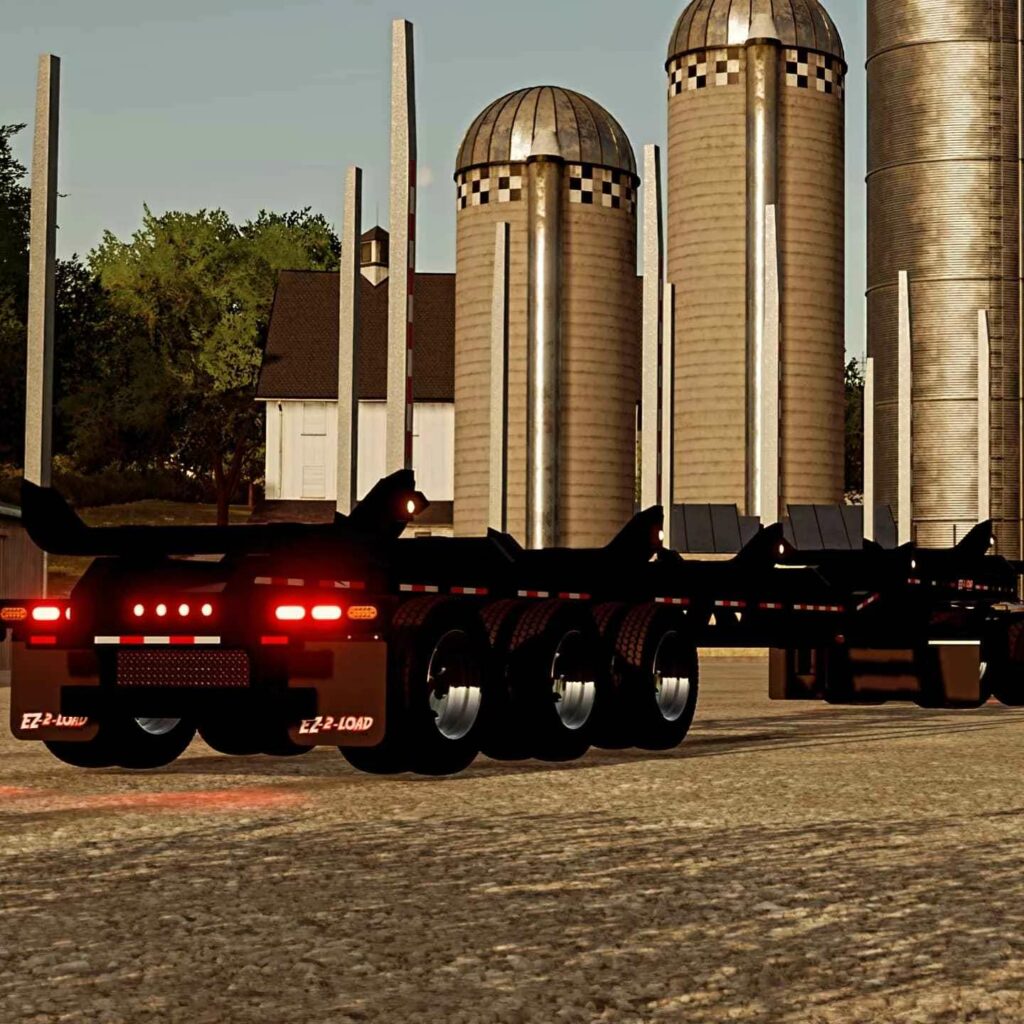 FS22 BWS ez2Load Log Trailer v1.0 - FS 22 Trailers Mod Download
