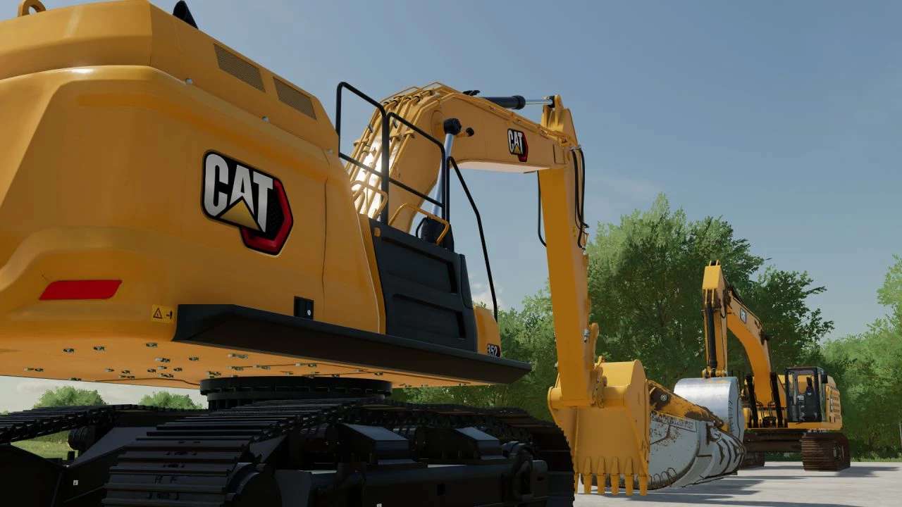 FS22 CAT 349 – 352 Next Gen Pack v1.0 - FS 22 Forklifts / Excavators Mod Download
