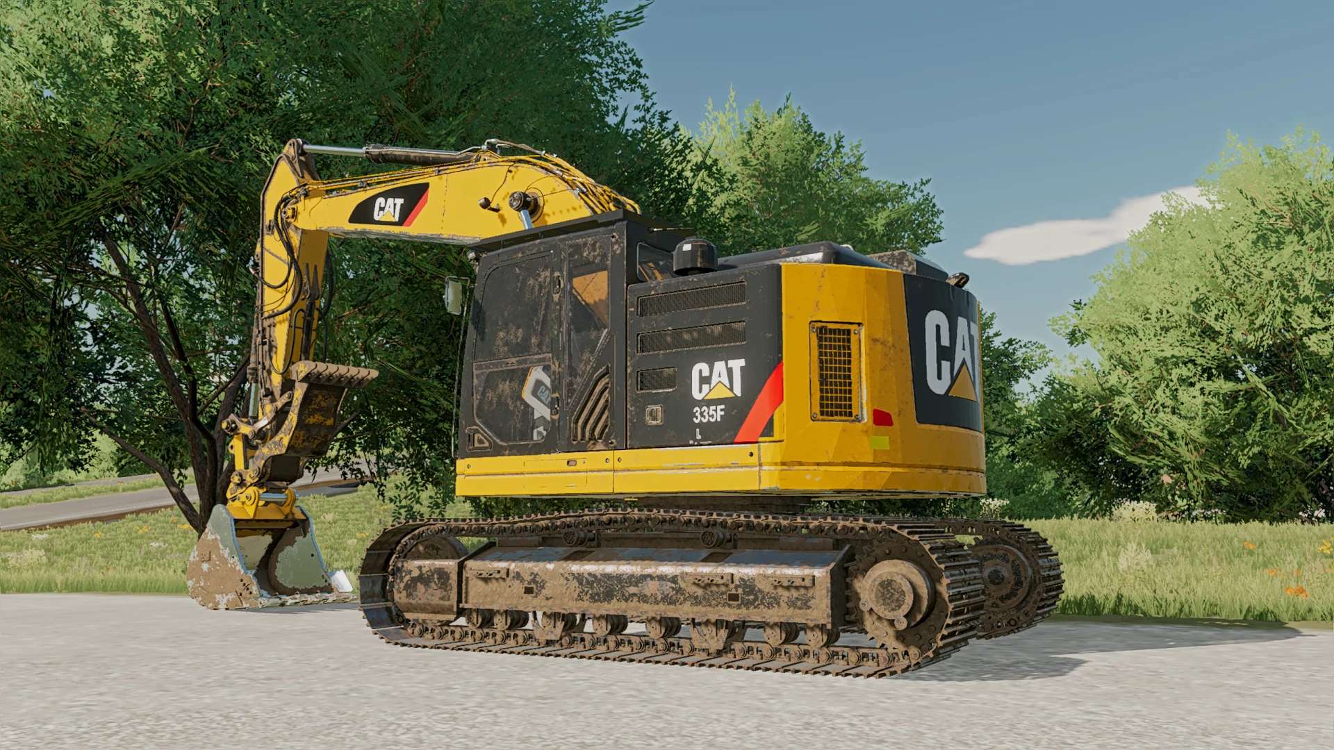 FS22 Cat 335F v1.0 - FS 22 Forklifts / Excavators Mod Download