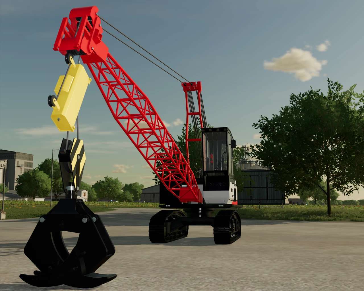 FS22 Link Belt 4040 Grapple Yarder v1.0 - FS 22 Forklifts / Excavators Mod Download