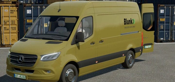 Mercedes Benz Sprinter - Farming simulator 19 / 17 / 15 Mods
