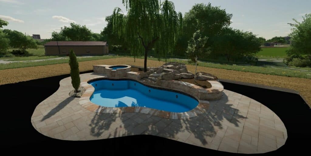 FS22 Fillable Pool v1.1 - FS 22 Objects Mod Download