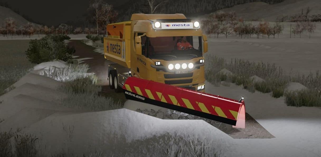 FS22 Mählers DPH Snow Plow v1.0 - FS 22 Implements & Tools Mod Download