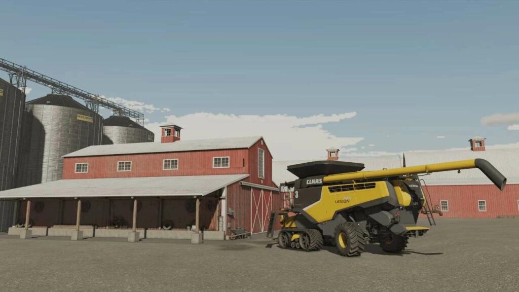 FS22 Old school American barns 2 v1.0 - FS 22 Objects Mod Download