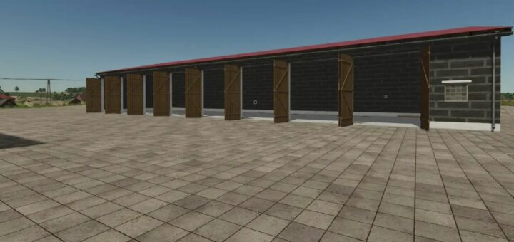 FS25 8 Door Garage v1.0.0 (1) - Farming simulator 19 / 17 / 15 Mod