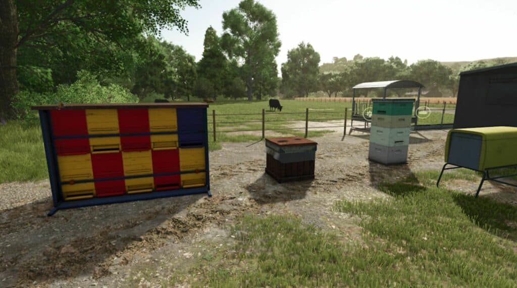 FS25 Bee Hive Pack v1.0.0 (2) - Farming simulator 19 / 17 / 15 Mod