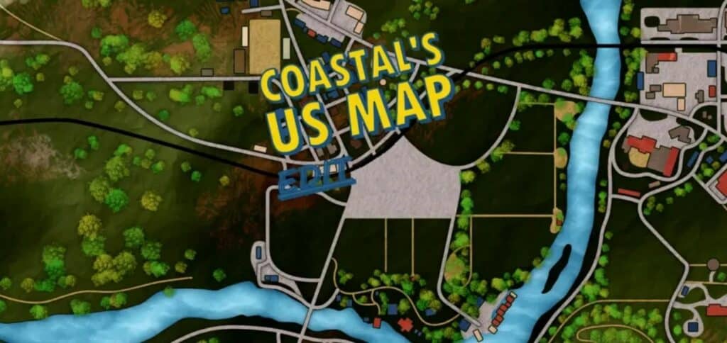 FS25 Coastals RBS US MAP V3.1.0.0 - FS 25 Maps Mod Download