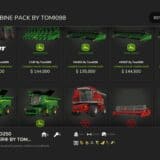 FS25 Combine And Headers Pack v1.0.0.0 - FS 25 Combines Mod Download
